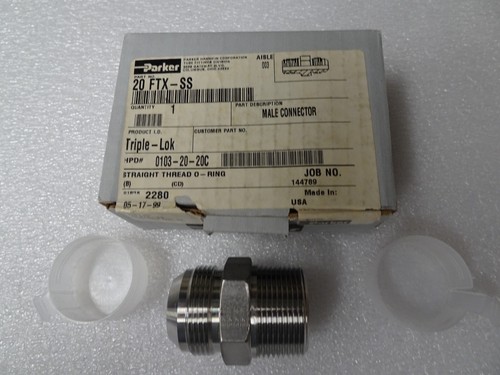 Parker Triple-Lok 20 FTX-SS Male Connector Fitting | eBay