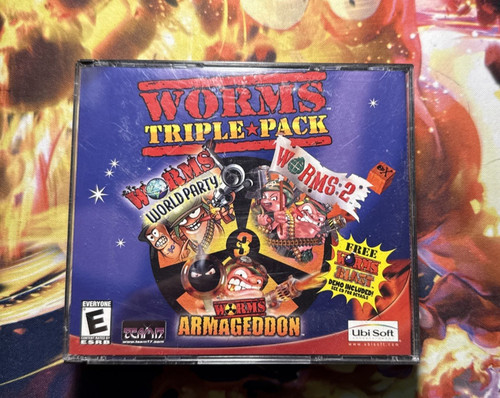 Worms Triple Pack (PC, 3-Disc Set, 2002) World Party, Worms 2 & Armageddon | eBay