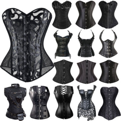 Black Suspenders Basques & Corsets for Women for sale | eBay UK