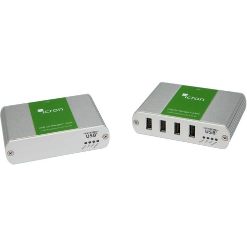 ICRON USB 2.0 Ranger 2304 4-PORT USB 2.0 100m CAT 5e/6/7 Extender ...