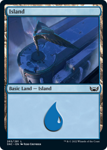 Island (265) FOIL Streets of New Capenna NM Basic Land MAGIC MTG CARD ...