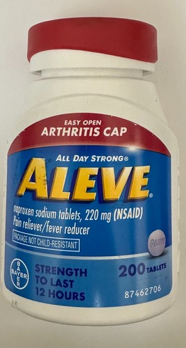 Aleve Arthritis Cap, Naproxen Sodium for Pain Relief ‐ 200 Tablets (EXP ...