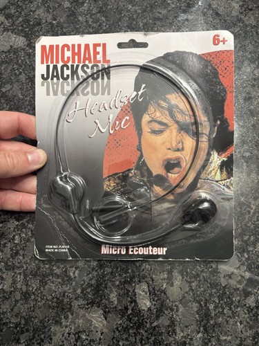 Michael Jackson Costume Prop Microphone Headset Mic Vintage Micro ...