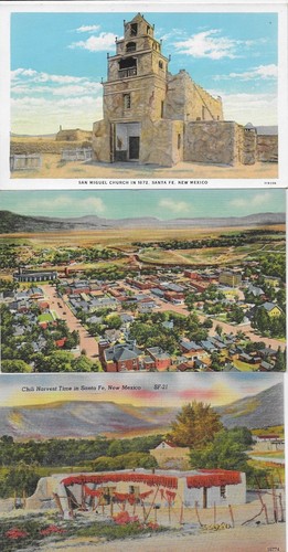 (6840) 3 Old NEW MEXICO Postcards Santa Fe - Raton - Views | eBay