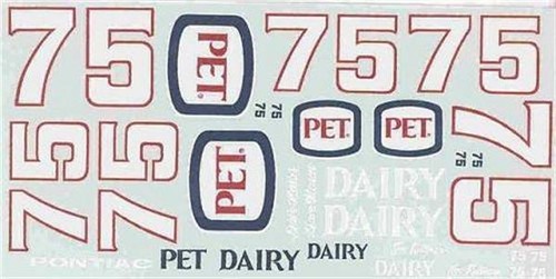 JNJ #75 Pet Dairy 1986 Joe Ruttman Nascar decal | eBay