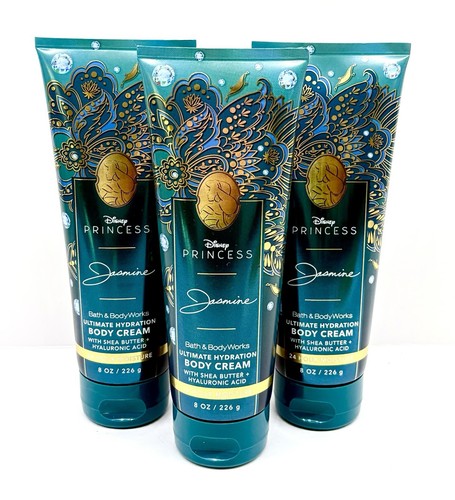 3 NEW Jasmine DISNEY PRINCESS Ultimate Hydration Body Cream Bath & Body ...