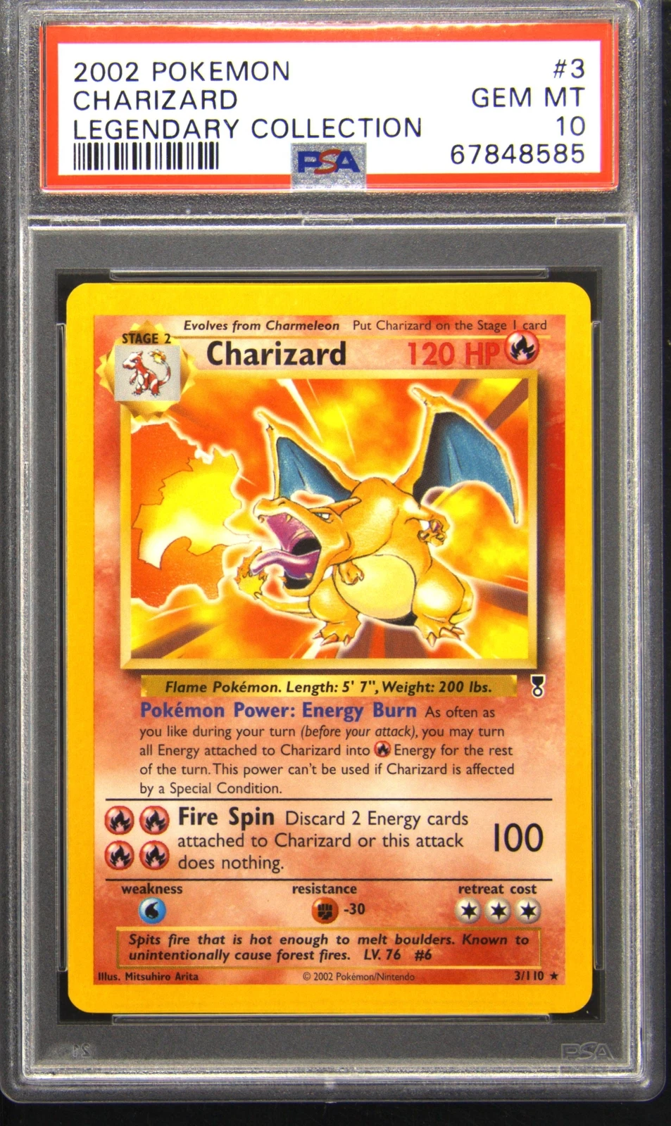 Charizard 2002 Legendary Collection #3 Holo Price Guide - Sports Card ...