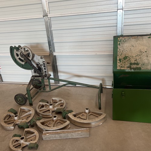 Greenlee 1818 Mechanical Chicago Pipe Bender W/6 Shoes Rigid & EMT ED4U ...