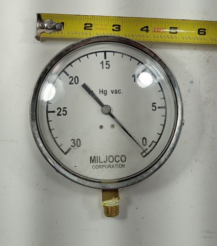 1 USED MILJOCO 5" 0-30 IN. HG VAC GAGE ***MAKE OFFER*** | eBay