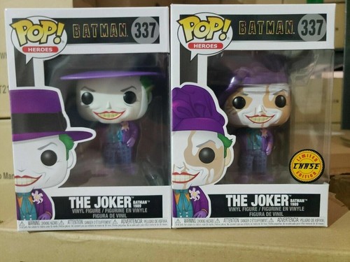 FUNKO POP! HEROES THE JOKER BATMAN 1989 BERET CHASE AND COMMON FIGURES ...