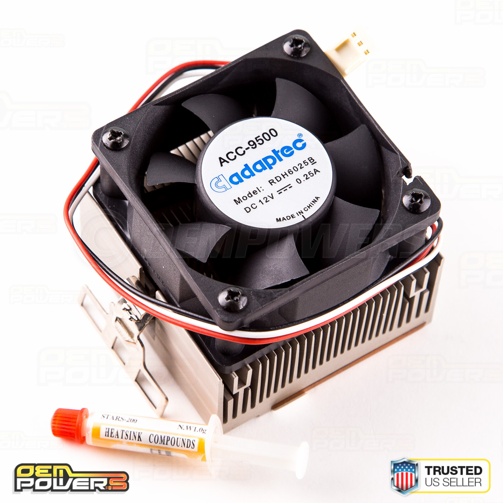 Socket A/462 AMD Athlon Thunderbird to1200mhz CPU Cooling/Fan/Heatsink ...