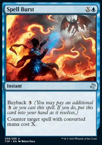 MTG Magic the Gathering Spell Burst (88/429) Time Spiral Remastered LP ...