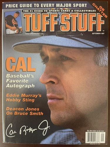 Cal Ripken Jr. Tuff Stuff Cover - September 1997, Newsstand | eBay