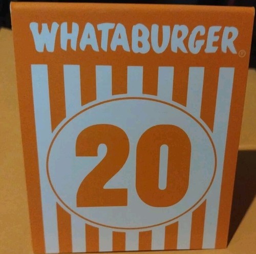 Whataburger Table Tent Number # 20 | eBay