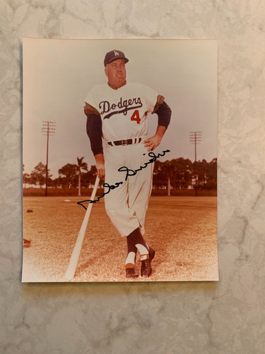 Duke Snider 8" x 10" autographed color picture | eBay