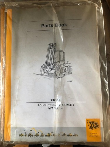 JCB 940-2/4 RTFL PARTS BOOK P/N 9800/7635 | eBay