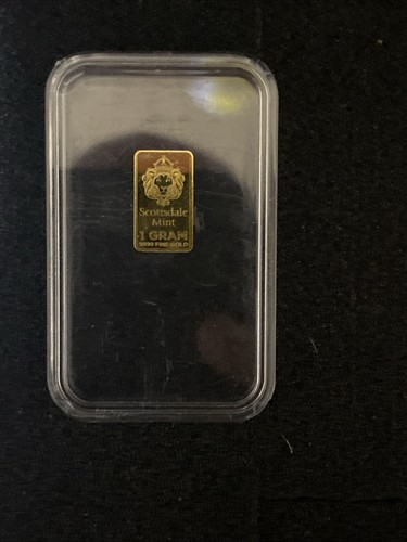 1 Gram Gold Bar by Scottsdale Mint .9999 Gold Bullion "Prepper Gold ...
