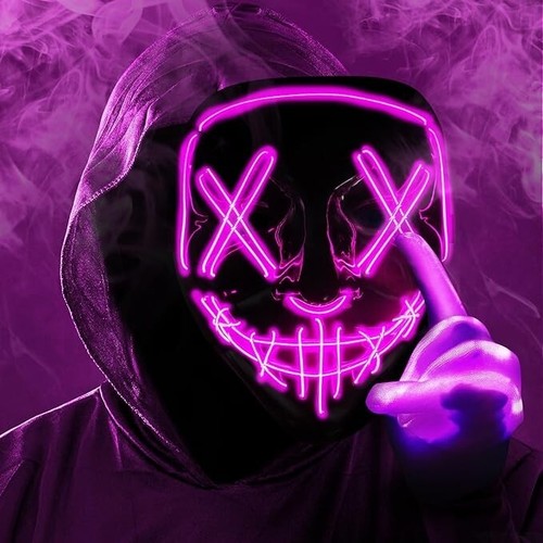 Purge Halloween Led Light Up Mask in PINK Light Color | eBay
