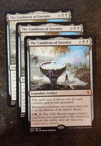 3x The Cauldron of Eternity legendary artifact - Throne of Eldraine ...