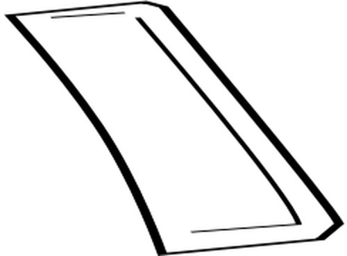 75762-60050 Toyota Moulding, rear door window frame, front lh ...