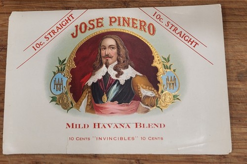 ADVERTISING Label Cigar Inner Jose Pinero | eBay