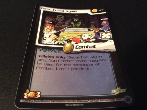 DRAGON BALL Z CCG RATS, FOILED AGAIN! LV3 LOST VILLAIN PROMO!! | eBay