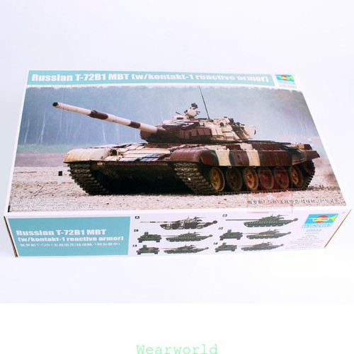 Trumpeter 1/35 09555 Russian T-72B/T-72B1 MBT (w/Kontakt-1 Reactive ...