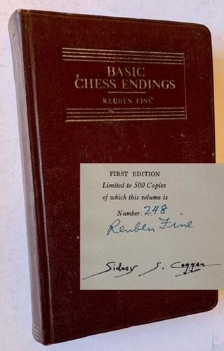 Reuben Fine / Basic Chess Endings The Signed/Limited Edition 1st ...