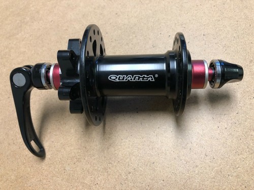 New Quanta Front Hub With Quick Release 14G 32H Anodized Black | eBay