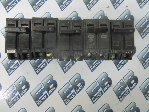 GE THQL2140 (5) 40 Amp, 240 Volt, 2 Pole, Plug In, Circuit Breakers ...