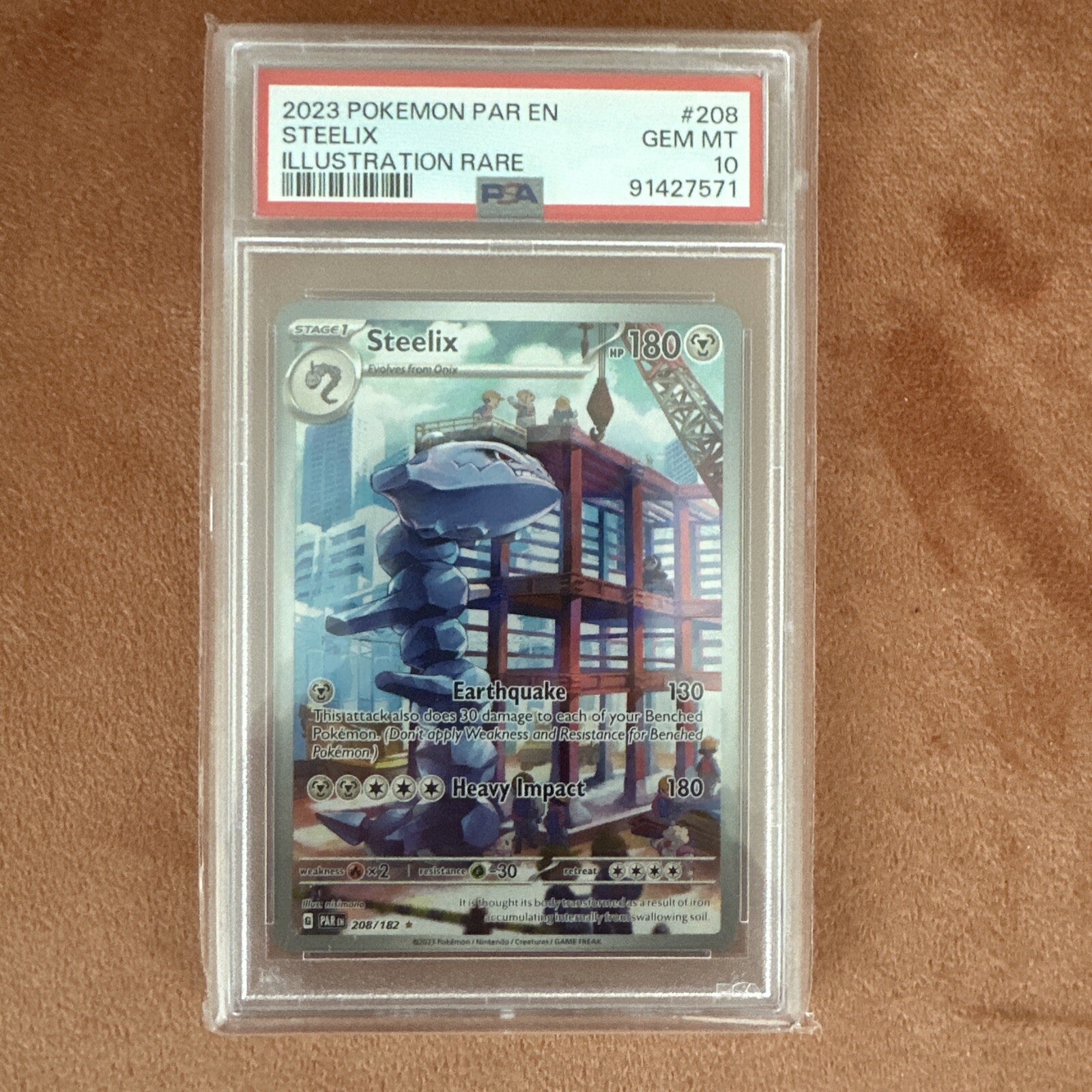 Steelix 2023 Scarlet & Violet: Paradox Rift #208/182 Illustration Rare ...