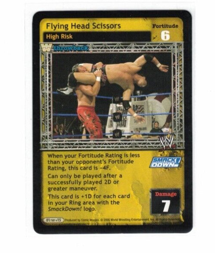 WWE Raw Deal Card: Flying Head Scissors-- Throwback | eBay