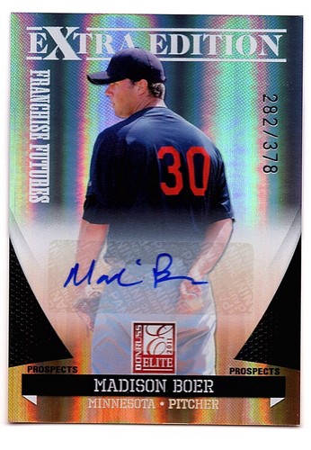 2011 Extra Edition Madison Boer Autograph #d /378 - Minnesota Twins | eBay