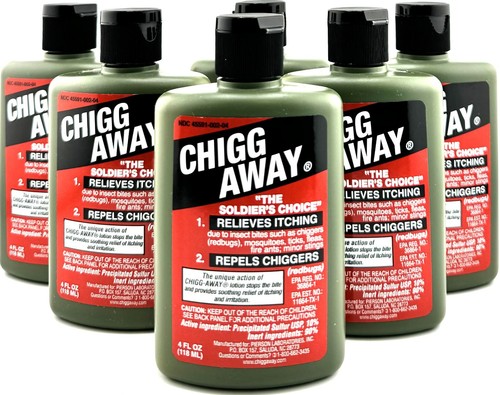 CHIGG-AWAY LOTION 4OZ "THE SOLDIER'S CHOICE" CHIGGERS, MOSQUITOES ...