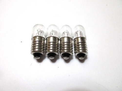 New (4) #46 6.3V .25A Screw Base Antique Radio Dial Lamps Fender Amp ...