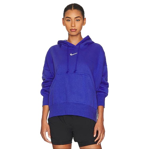 Nike REVOLVE NSW Oversized Hoodie in Lapis & Sail Sz Small | eBay