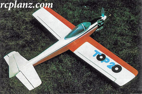 R/C AIRPLANE PLANS & PATTERNS: Top 20 42" Wingspan - 4ch RC Aerobatic ...