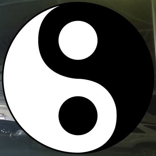 Ying and Yang decal Vinyl Cut Sticker Car Window Element Chinese ...