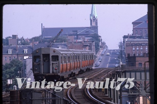 ORIGINAL SLIDE MBTA MTA BOSTON SUBWAY ELEVATED KODACHROME 1968 | eBay