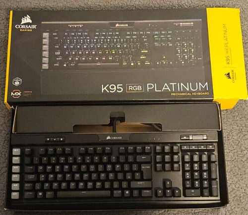 Corsair K95 Platinum UK Layout RGB Mechanical Gaming Keyboard, Cherry ...