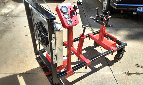 Engine Run Stand Big Small Block Radiator Hoses Belts Cables Gauges Fan ...