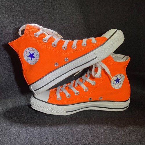 Converse Neon Orange All Star Chuck Taylor High Tops Men 4 /Women 6 | eBay