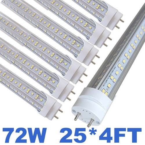 LED G13 4FT 4 Foot T8 Tube Light Bulbs 72W 6500K Cool White LED Shop ...