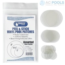 LeakMaster Vinyl Pool Liner Repair Patches WORKS UNDERWATER (21 Patches)