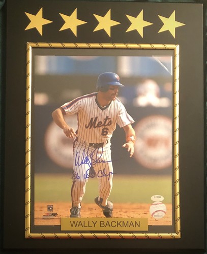 Wally Backman #6 N.Y. Mets Autographed Custom Photo Plaque, NEW | eBay