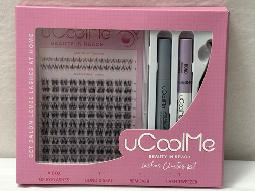 New uCoolMe Eye Lashes Cluster Kit Includes Remover Bond & Seal Tweezer ...
