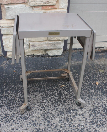 Vintage TIFFANY STAND Metal Typewriter Drop Leaf Table Desk Steampunk ...