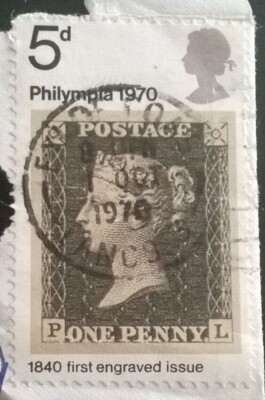 5d Denomination Great Britain Elizabeth II Pre-Decimal Stamps 1952-1971 ...