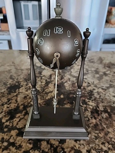 G172 Nice Vintage 1939 Worlds Fair Metal Ball Clock 6646 Baseball | eBay