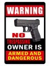 NO TRESPASSING DOGS SIGN DURABLE ALUMINUM NO RUST FULL COLOR CUSTOM ...